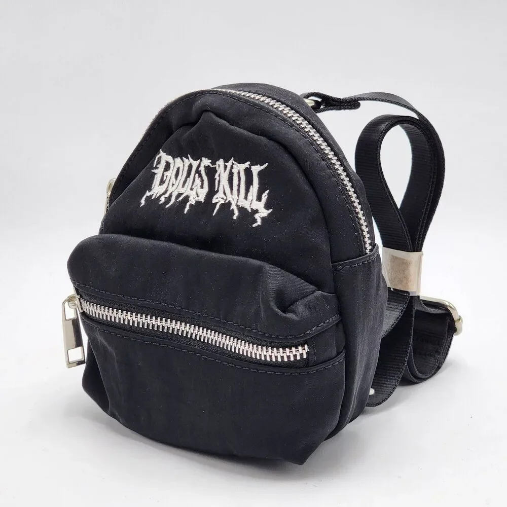 Dolls Kill | Bags | Dolls Kill Embroidered Logo Micro Mini Backpack New ...